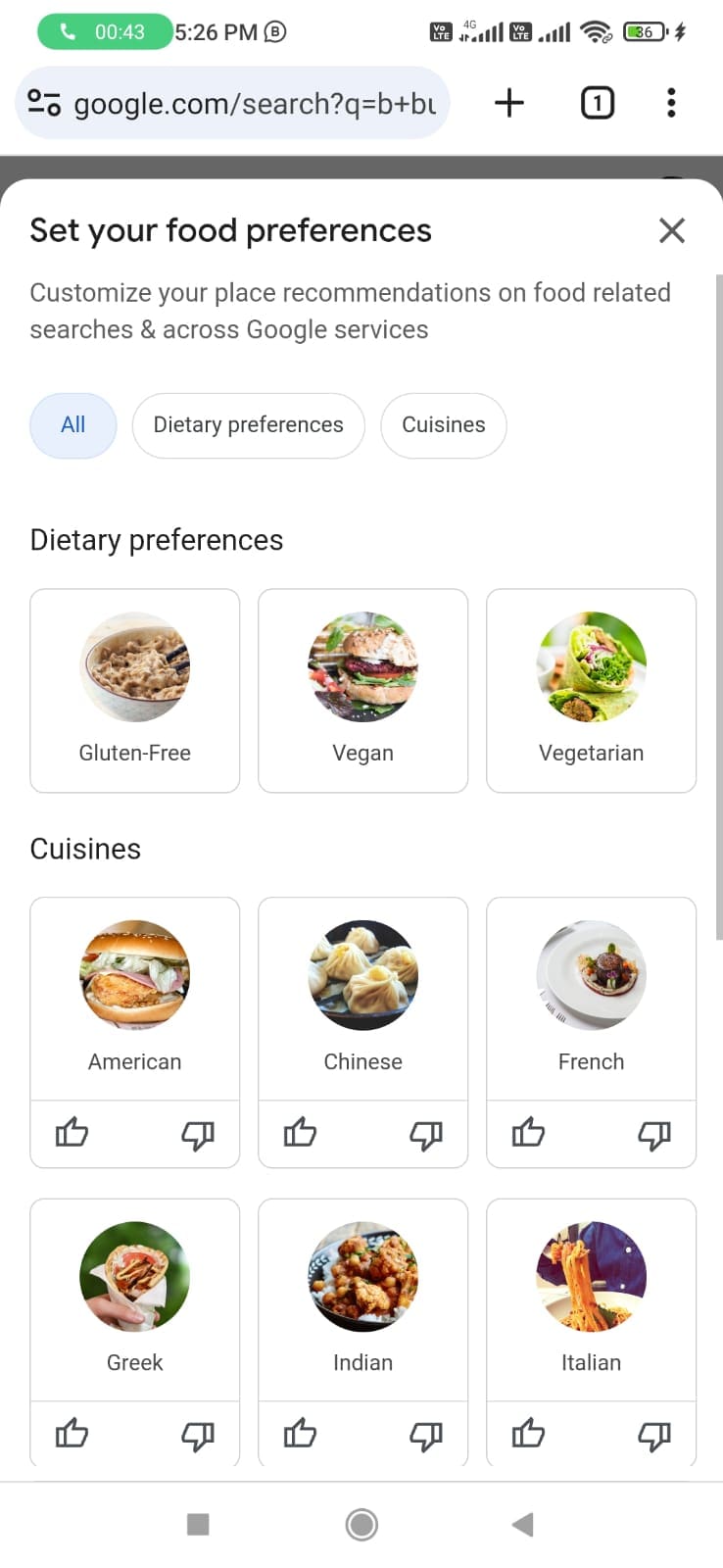 Google Search Now Lets You Set Your Food Preferences for Restaurant ...